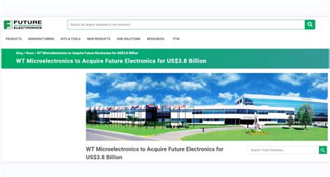 Wt Microelectronics 전액 현금 거래로 38억 달러에 Future Electronics 인수 Excesschip