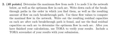 Points Determine The Maximum Flow From Node Chegg
