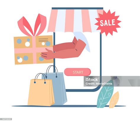 모바일 앱용 온라인 판매 배너 평면 벡터 일러스트레이션이 분리되어 있습니다 고객에 대한 스톡 벡터 아트 및 기타 이미지 고객 고객 참여 광고 Istock