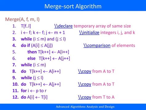 Lecture 16 Merge Sort Slidespptx