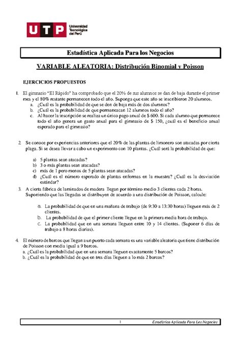 S07 S1 Tarea Taller DE Ejercicios Resolver Ejercicios Eapln