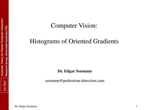 Ppt Computer Vision Histograms Of Oriented Gradients Powerpoint Presentation Id319864