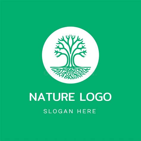 Tree Circle Vector Icon Logo Stock Illustration Illustration Of Green Life 249249341