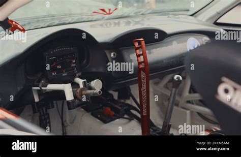 Interior Cockpit Of A Modified Toyota Gt86 Drift Car At A Car Show