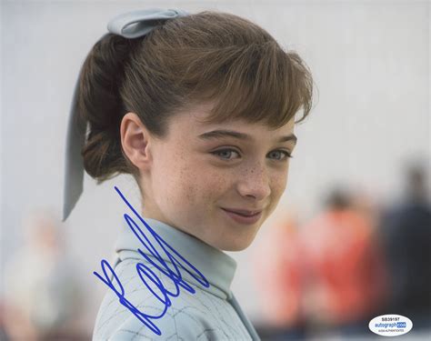 Raffey Cassidy Tomorrowland Signed Autograph 8x10 Photo Acoa Outlaw
