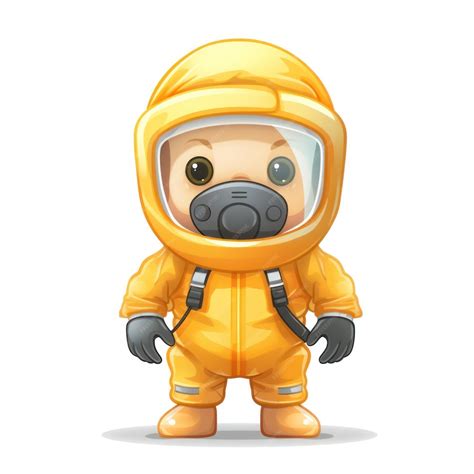 Premium Photo Scientists Protective Gear Hazmat Suit