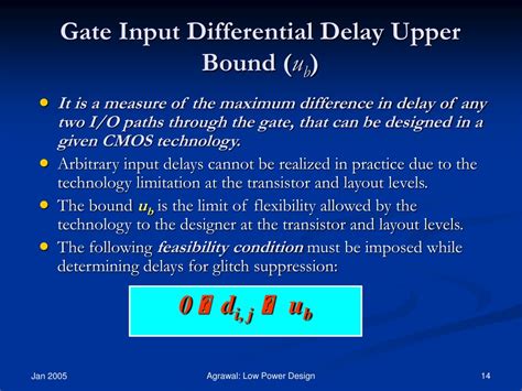 Ppt Minimum Dynamic Power Design Using Variable Input Delay Cmos