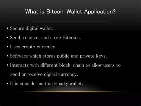 Develop Your Own Bitcoin Wallet App Ppt