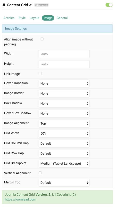 Joomla Content Grid Particle JoomLead
