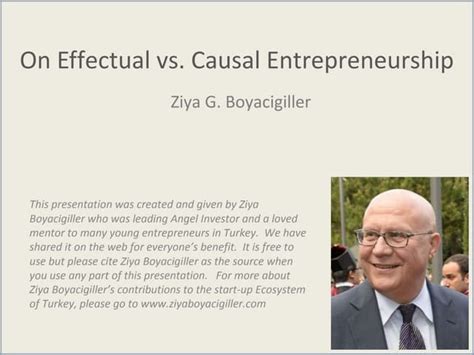 On Effectual Vs Causal Entrepreneurship Ppt