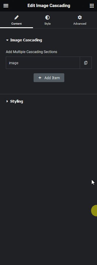 Cascading Image Widget Settings Overview The Plus Addons For Elementor