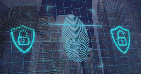 Image Of Scope Scanning Over Data Processing Stock Illustration Illustration Of People