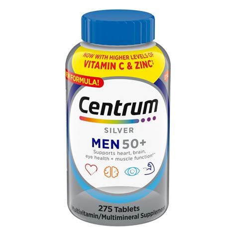 Centrum Silver Men 50 Immune Support Multivitamin 275 Tablets Same
