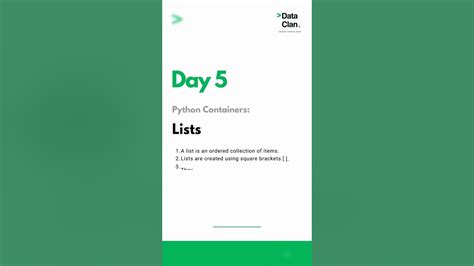 Mastering Python Lists Data Science Simplified Coding Programming Dataanalysis