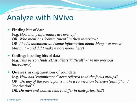 Ppt Qualitative Data Analysis With Nvivo 8 Powerpoint Presentation