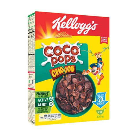Kelloggs Coco Pops 20 Less Sugar 330 G Online At Best Price Lulu Uae