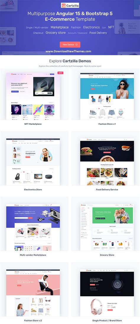 Cartzilla Angular 15 Multipurpose Ecommerce Template Review