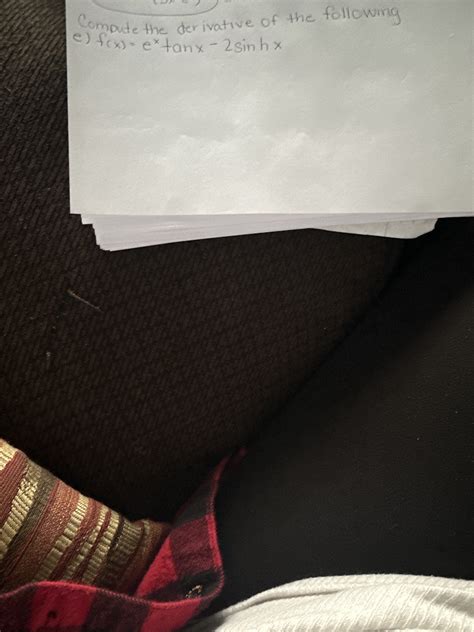 Solved Compute The Derivative Of The Chegg Com