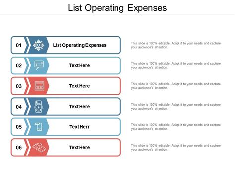 List Operating Expenses Ppt Powerpoint Presentation Infographic Template Graphics Cpb