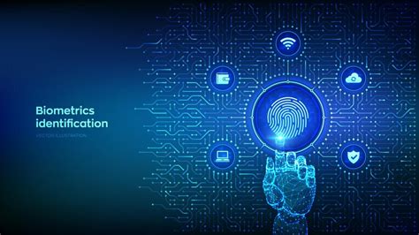 Premium Vector Fingerprint Biometrics Identification Data Protection Cyber Security Circuit