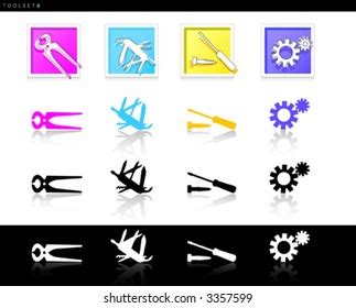 Hardware Toolkit Set 3 Set Off vector de stock libre de regalías 3357599 Shutterstock