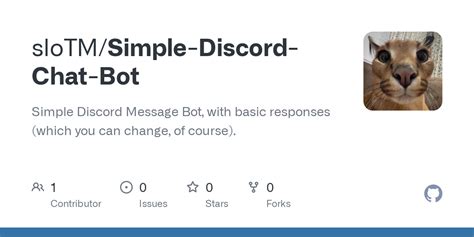 github slotm simple discord chat bot simple discord message bot with basic responses which