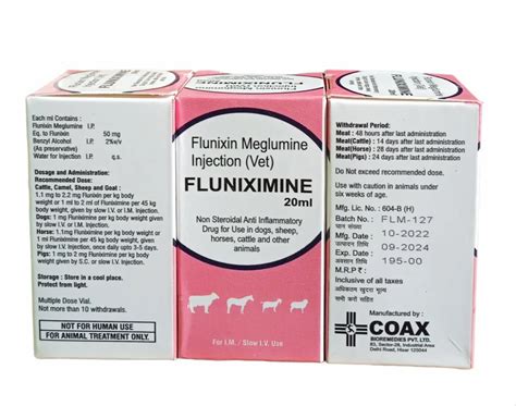 Flunixin Meglumine Injection 20 Ml Fluniximine 20ml At Rs 195 Veterinary Bolus In Chennai