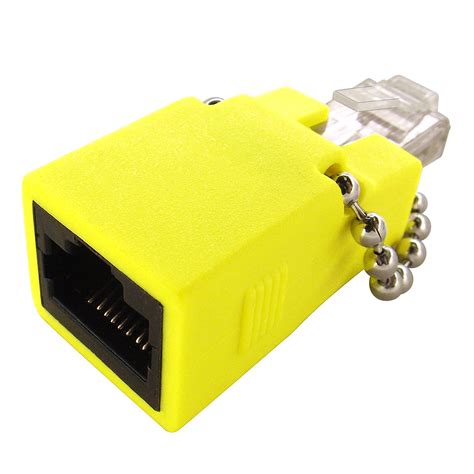 Isdn Crossover Adapter Rj48c Jack To Rj45 Male Yellow Shaxon Industries