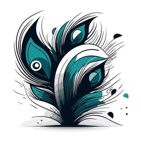 Premium Vector Illustration Of Peacock Head With Feathers Vector Design Element