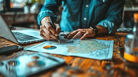 Businessman Analyzing Data And Charts Stock Illustration Illustration Of Chart Development