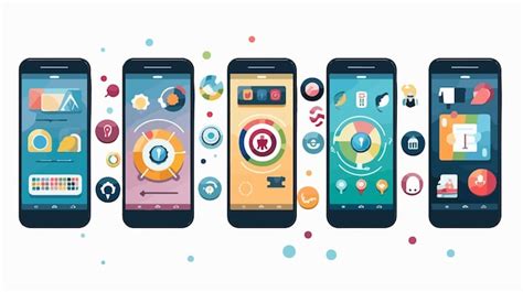 Innovative Mobile Applications And Multimedia Technology Design Premium Ai Generated Vector