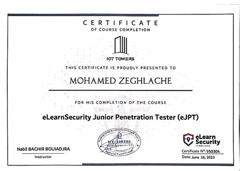 Mohamed Zeghlache On Linkedin Learning Cybersecurity Ejpt