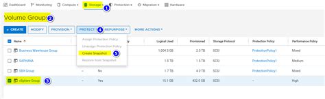 How To Create A Snapshot Of A Volume Group On Dell Powerstore