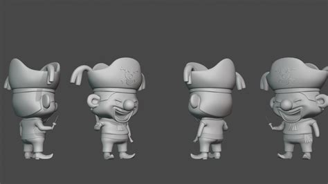Buggy Chibi One Piece 3d Model 3d Printable Cgtrader