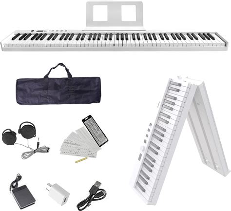 Nikomaku Digital Folding Piano With 88 Keys Touch Sensitive And Midi 128 Rhythms And Tones