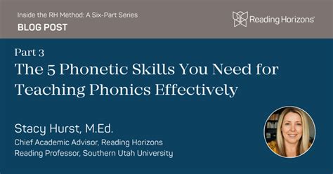 The 5 Phonetic Skills You Need For Teaching Phonics Effectively