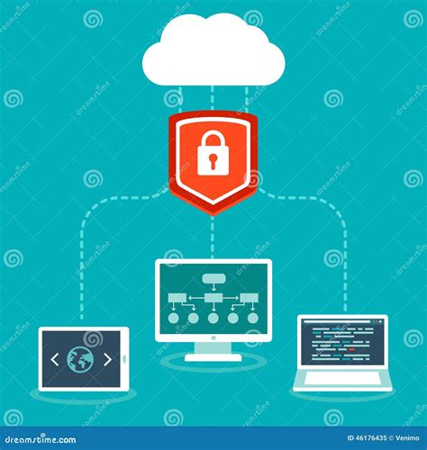 Vector Saas Concept In Flat Style Stock Vector Illustration Of Mobile Application 46176435