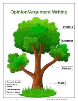 Metaphor Of A Tree For Opinion Argument Writing By Krystal DiCiano