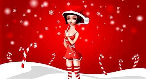 새해 복 많은 새해와 메리 크리스마스 축제 색상의 배경에 선물만화 산타 클로스 소녀 창조적 인 요정 카드 12월 31일에 대한 스톡 벡터 아트 및 기타 이미지 Istock