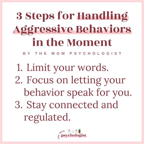 Exactly How To Handle Aggressive Behaviors In The Moment Themompsychologist Com