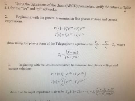 solved 1 using the definitions of the chain abcd