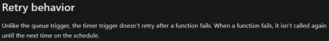 how to define retry policy for azure function timer trigger nodejs v4