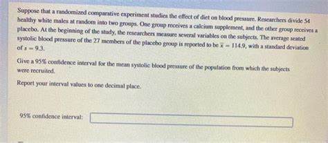 solved suppose that a randomized comparative experiment