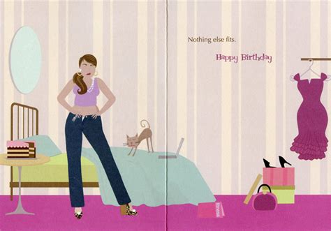 They Call It A Birthday Suit Funny Humorous Feminine Birthday Card