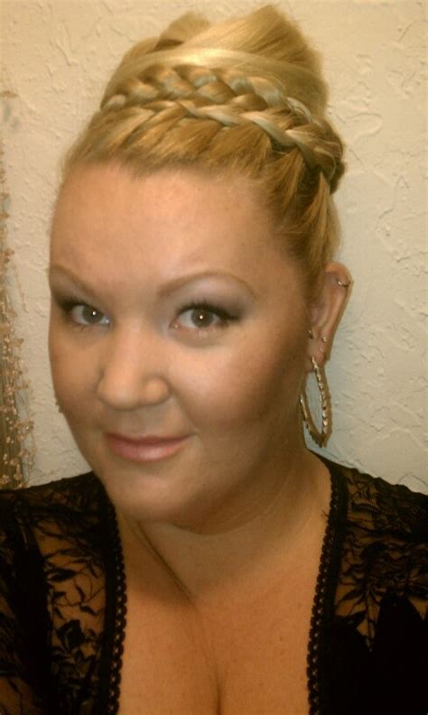 Braid Into Bun Updo Hair Beauty Braided Bun Bun Updo