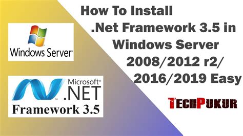 how to install framework 3 5 in windows server 2008 2012 r2 2016