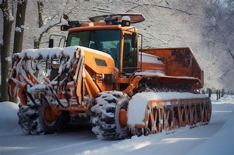 Premium Ai Image Snowplow Generative Ai