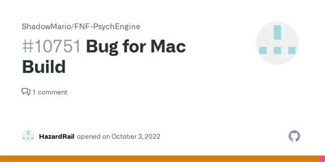 Bug For Mac Build Issue ShadowMario FNF PsychEngine GitHub