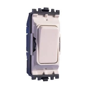 MK Electric Grid Plus White 20A Single Pole Two Way Switch Module UKES