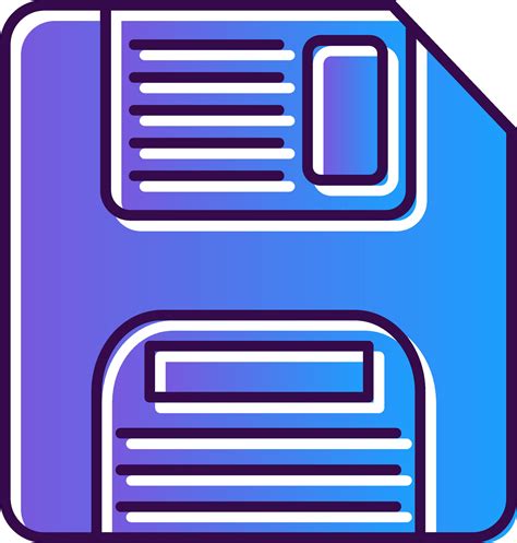 Floppy Disk Gradient Filled Icon 42814762 Vector Art At Vecteezy